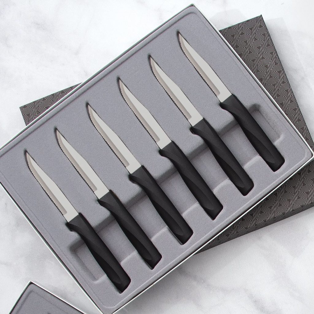 Rada Anthem Wave Serrated Steak Knife Set – Rada Knife