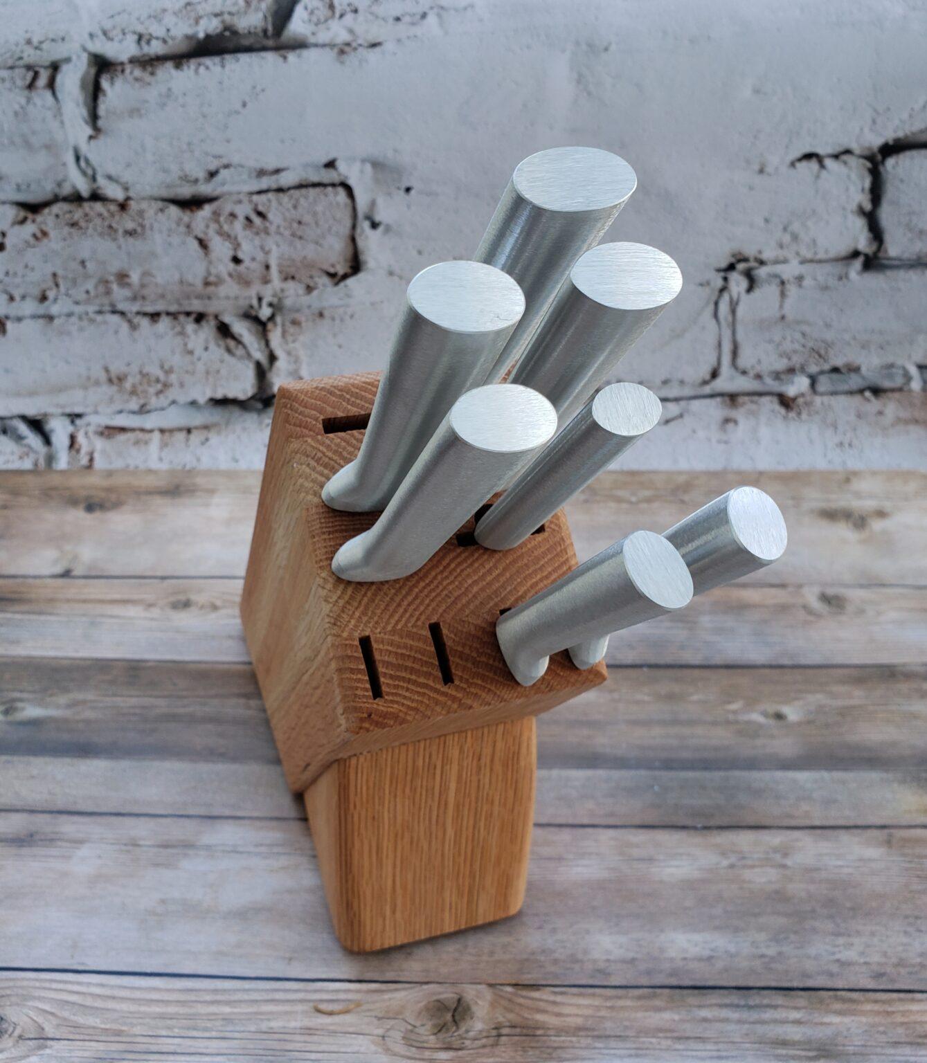 Little Foot – Oak Knife Block Set – Rada Knife