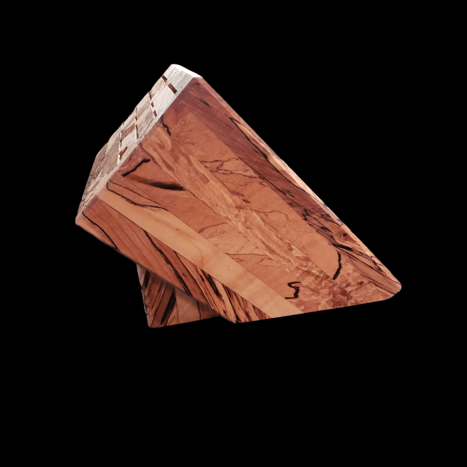 Spalted Maple Knife Block – Highly Figured – Custom Made – Rada Knife