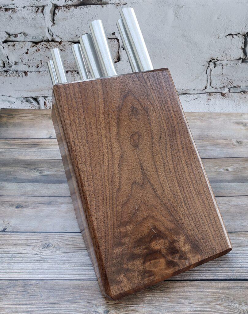 Curly Walnut Deluxe Knife Block – Rada Knife