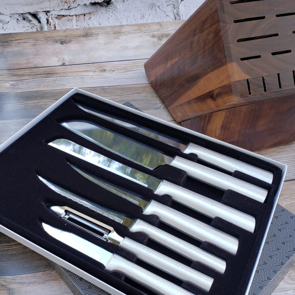 Curly Walnut Deluxe Knife Block – Rada Knife