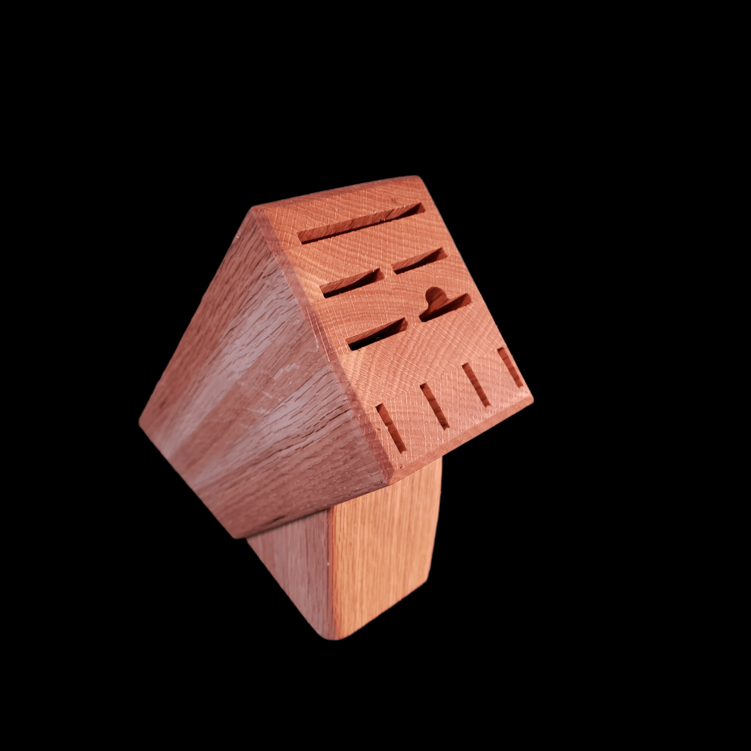 Little Foot – Oak Knife Block w/ Peeler Slot – Rada Knife