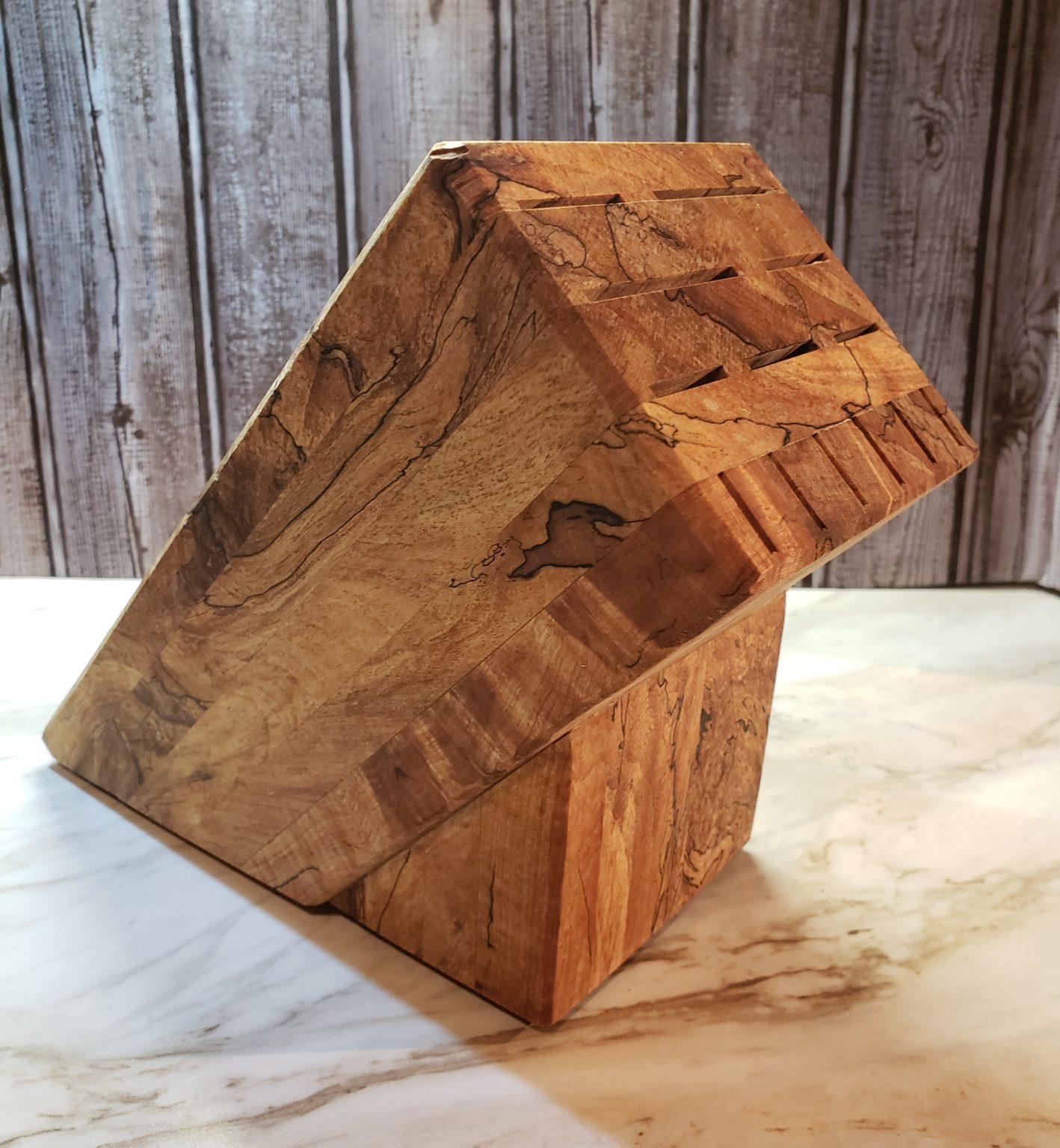 Essential Spalted Maple Knife Block – Rada Knife